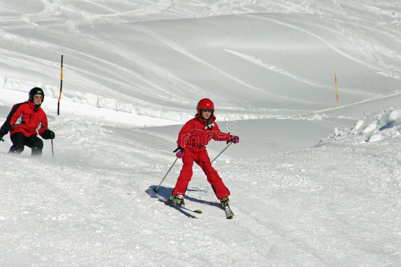 Childrens ski race stock photo. Image of skier, fast - 19915642