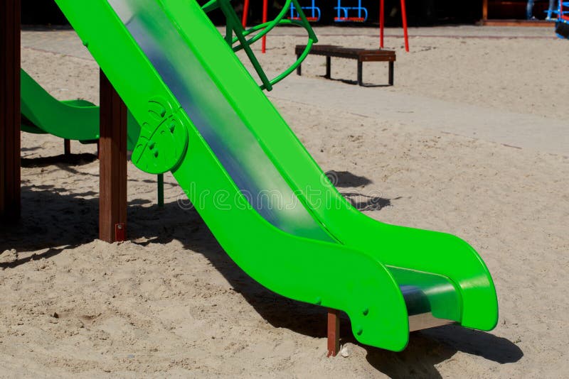 The childrens slides stock image. Image of entertainment - 77434877