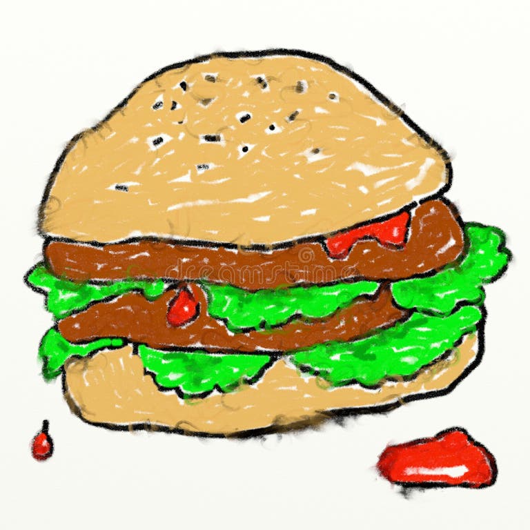 Drawing Burger Stock Illustrations – 22,691 Drawing Burger Stock ...
