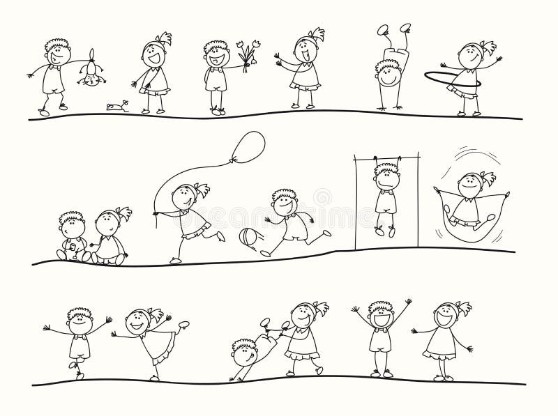 Kindspielen vektor abbildung. Illustration von lustig - 25013301