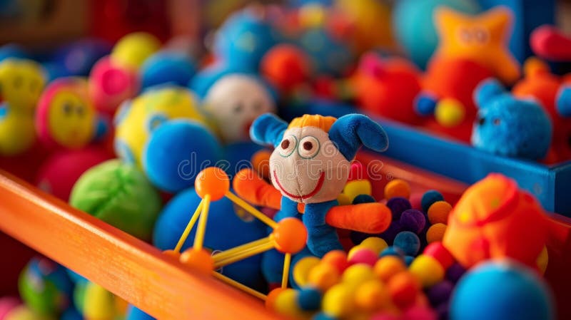 A Childs Toy Box is Filled with Plush Versions of Protons Neutrons and ...