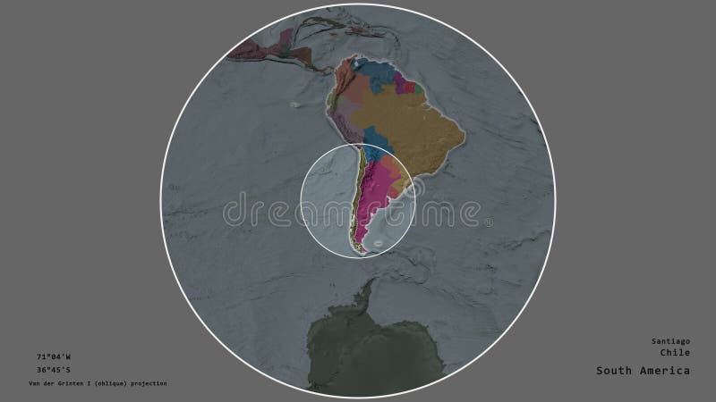Chile - Administrative. Localized Stock Illustration - Illustration of ...