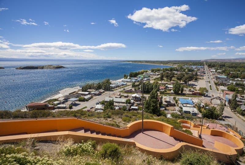 Chile Chico town. stock photo. Image of highway, pueblo - 38113404