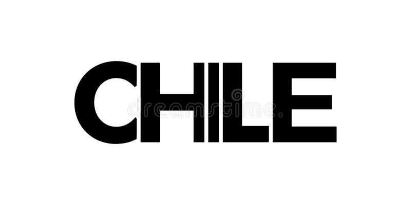 Chile Emblem. the Design Features a Geometric Style, Vector ...