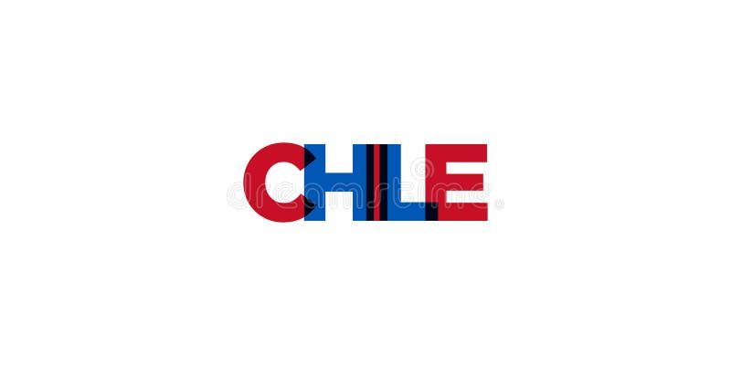 Chile Emblem. the Design Features a Geometric Style, Vector ...