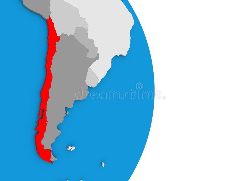 Chile en el globo stock de ilustración. Ilustración de naturalizado ...