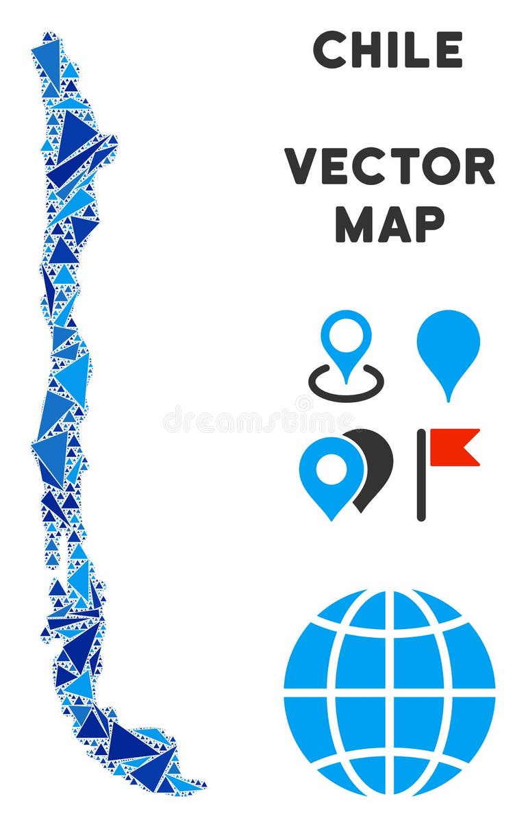 Chile Map Collage Stock Illustrations – 209 Chile Map Collage Stock ...