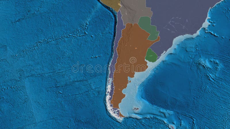 Chile - Overview. Administrative Stock Illustration - Illustration of ...