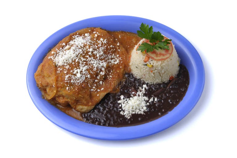 Chile Relleno Rice Beans Stock Photos - Free & Royalty-Free Stock ...
