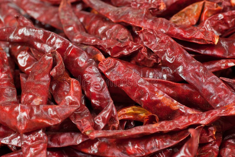 Chile seco del primer foto de archivo. Imagen de sano - 29334012