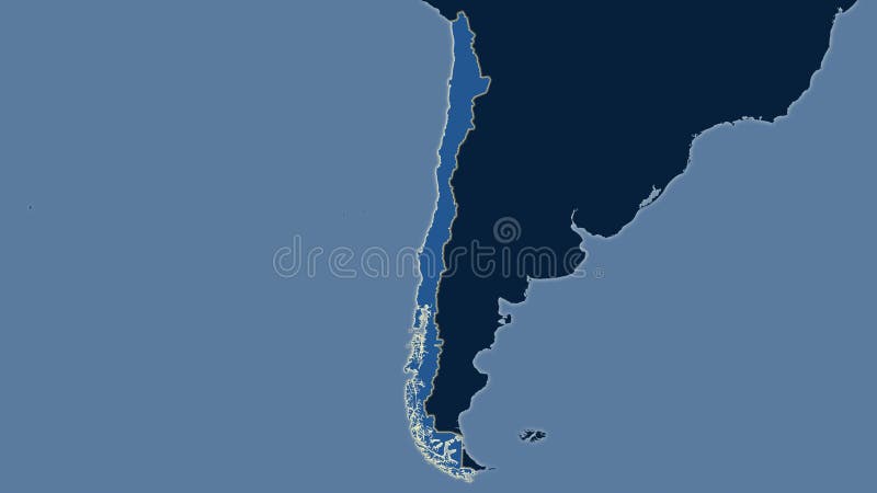 Chile - solid. Composition stock illustration. Illustration of south ...