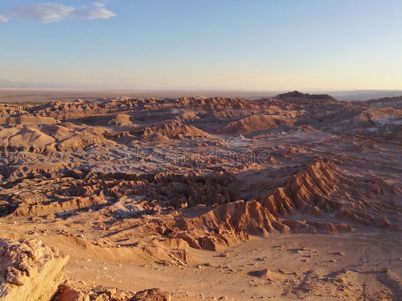 Chile Vale Da Lua Atacama Deserto Valle De La Luna Sunset Fotografia ...