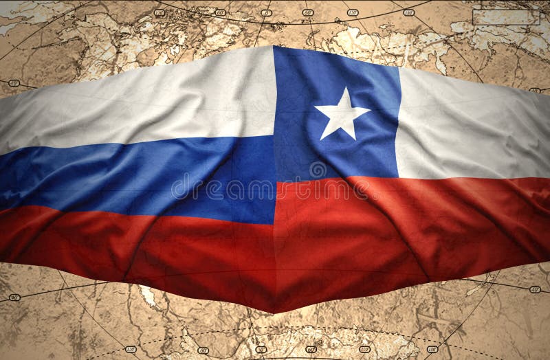 Chile y Rusia stock de ilustración. Ilustración de contacto - 102712596