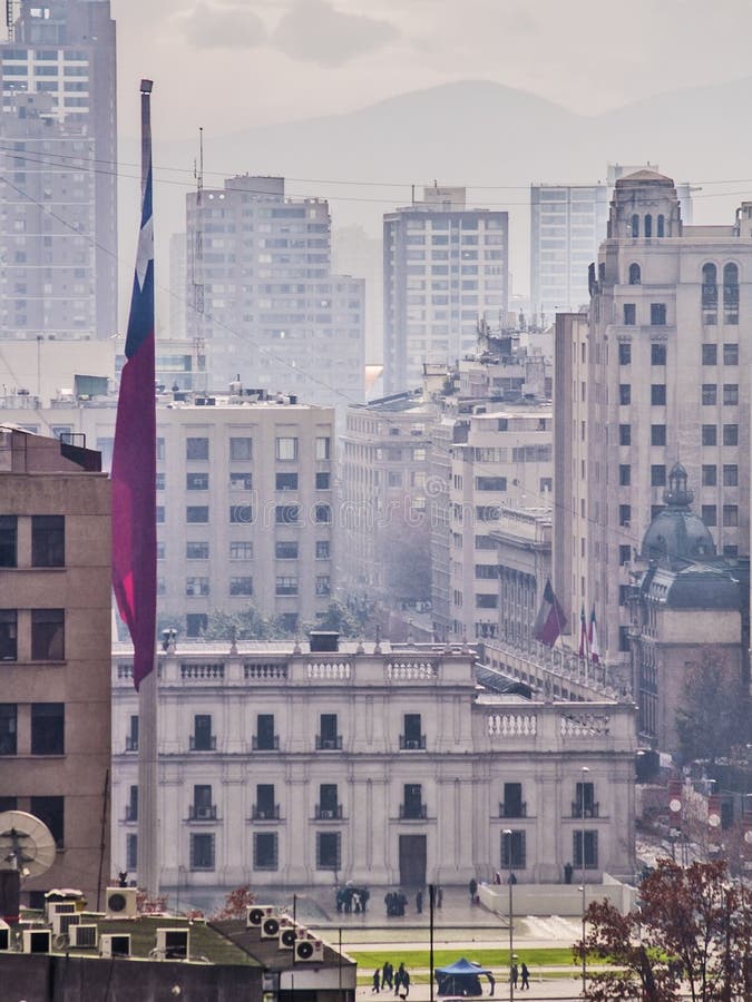 Chileens Presidentieel Paleis Stock Foto - Image of neoklassiek ...