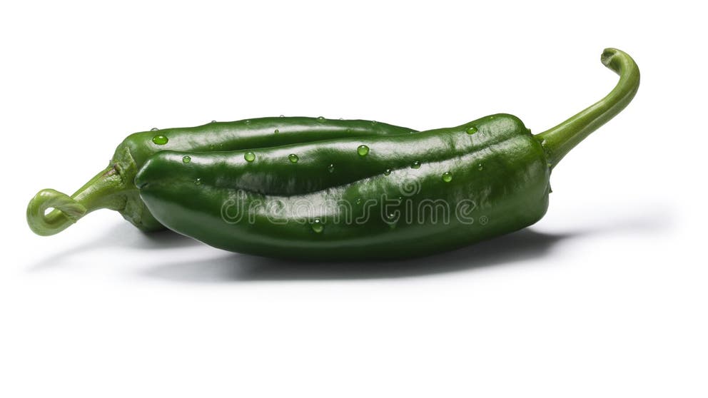 Chiles Verdes De Anaheim, Trayectorias Imagen de archivo - Imagen de ...