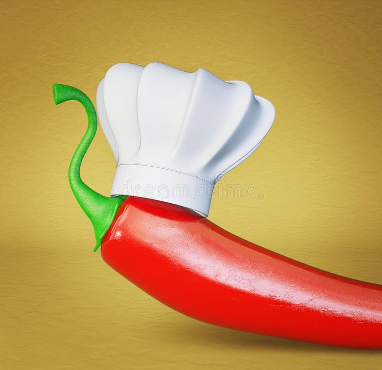 Chili Pepper Chef Hat Stock Illustrations – 377 Chili Pepper Chef Hat ...