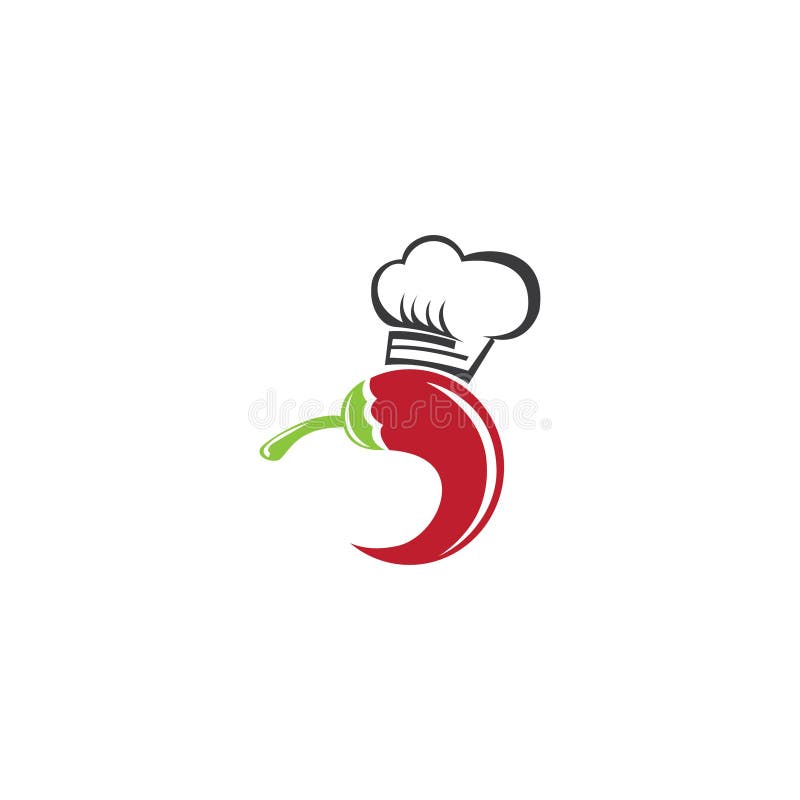 Chili Chef Logo Creative Vector Design Illustration Stock Vector ...