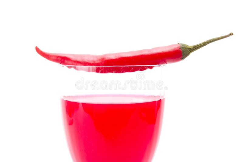 Chili drink stock photo. Image of isolated, drop, plant - 26679966