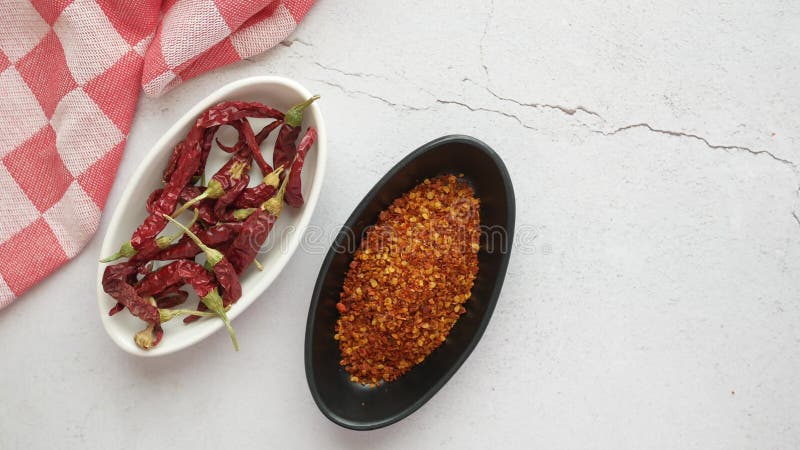 Chili Flakes in a Bowl on Table Stock Footage - Video of food, dried ...