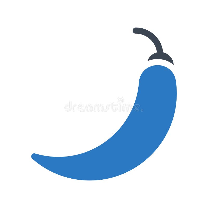 Chili Glyph Color Vector Icon Stock Image - Image of fire, label: 148929591