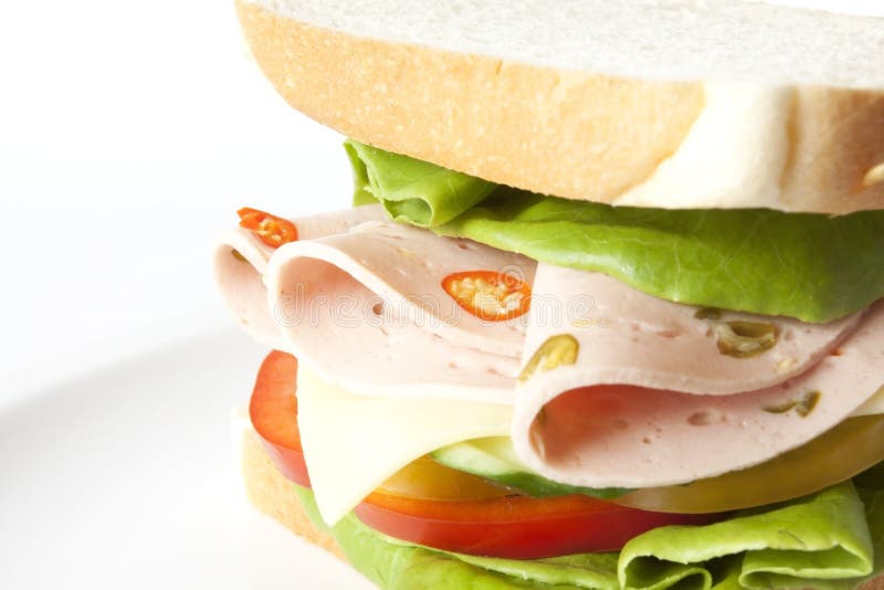 Chili ham stock photo. Image of deli, baguette, chili - 20961164