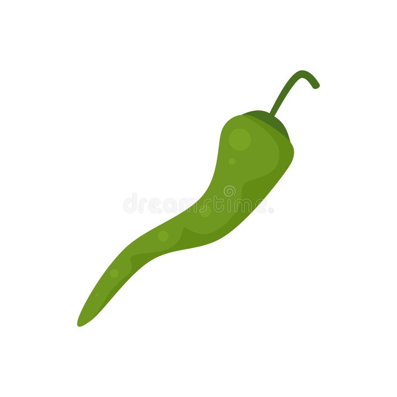 Chili Icon. Pepper Icon. Vector Illustration in Modern Flat Style Stock ...