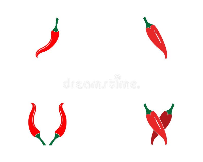 Chili Icon Vector Illustration Stock Vector - Illustration of cook ...