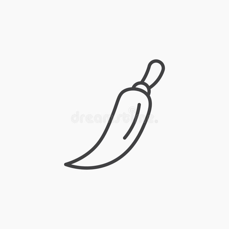 Chili icon vector stock vector. Illustration of pepper - 348311356
