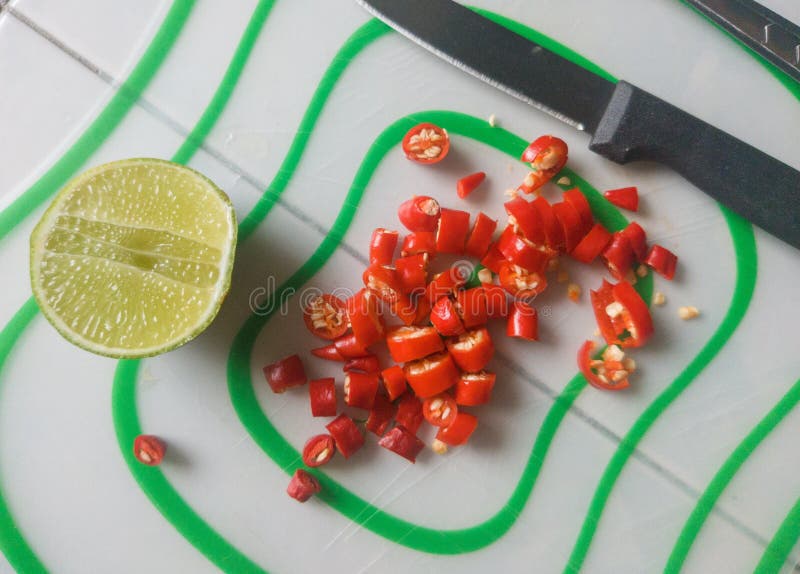 Chili with lemon stock image. Image of cook, plant, object - 206724749