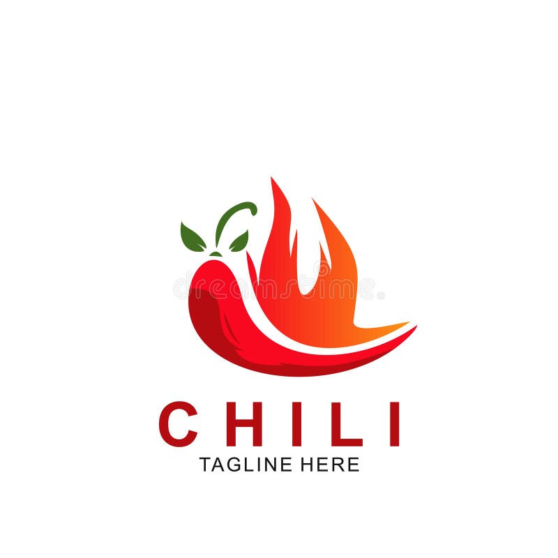 Chili Logo Design with Modern Concept Stock Vector - Illustration of ...