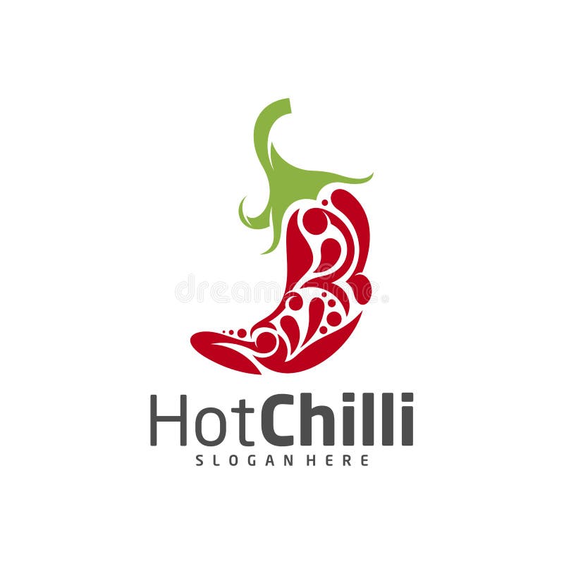 Chili Logo Design Vector Template, Red Chili Illustration, Symbol Icon ...