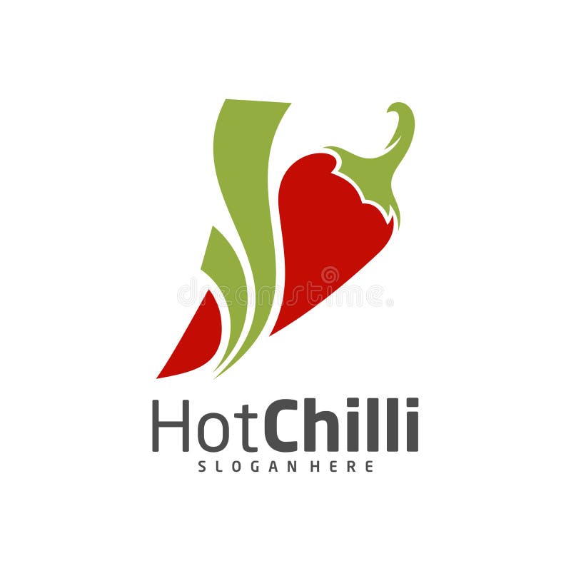Chili Logo Design Vector Template, Red Chili Illustration, Symbol Icon ...