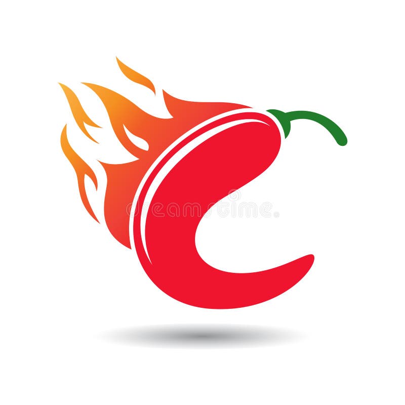 Chili Logo Template stock vector. Illustration of brand - 78603962