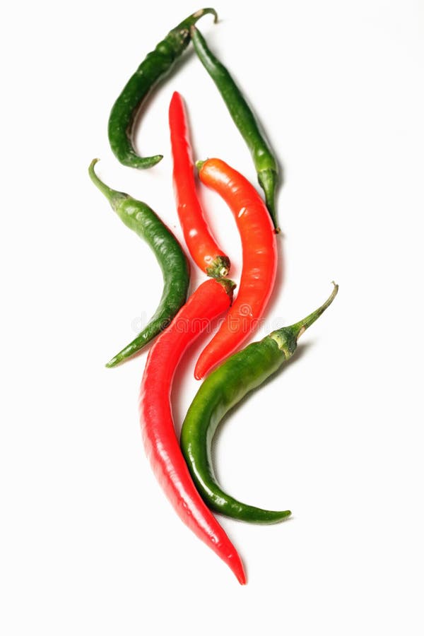 Hot Chili Papers on a Cutting Board Stock Photo - Image of diet ...