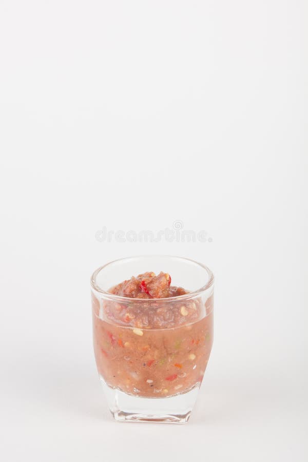 Chili paste in glass stock photo. Image of fresh, healthy - 50117924