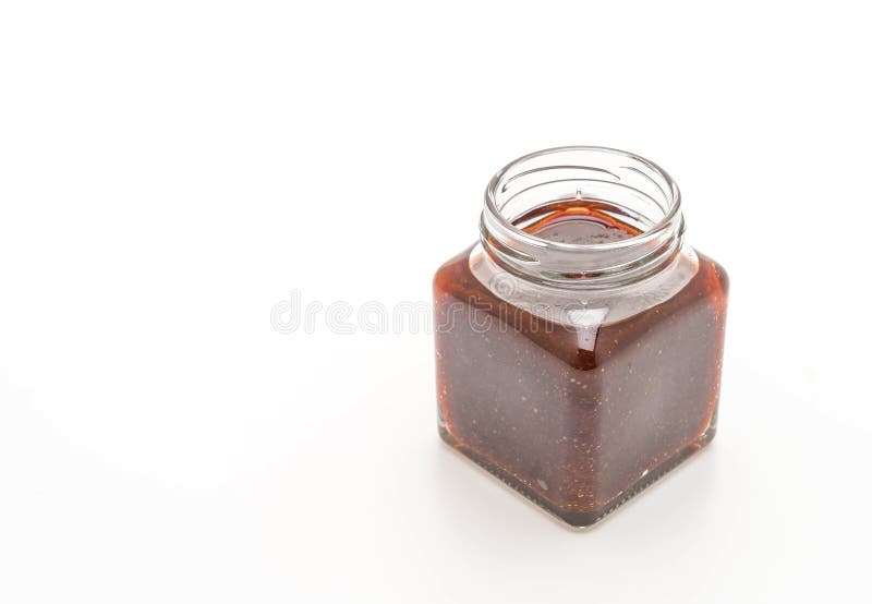 Chili Paste Jar In Thai Style Stock Photo - Image of food, natural ...