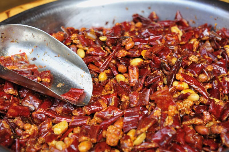 Chili and peanuts stock image. Image of natural, seed - 21800933