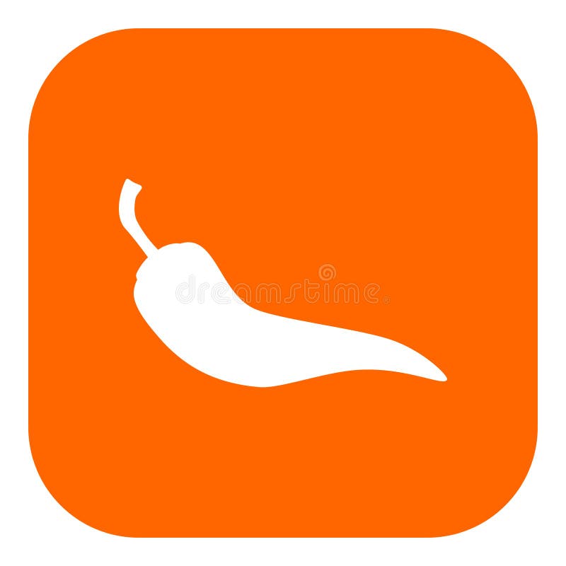 Chili pepper and app icon stock vector. Illustration of pepper - 233780620