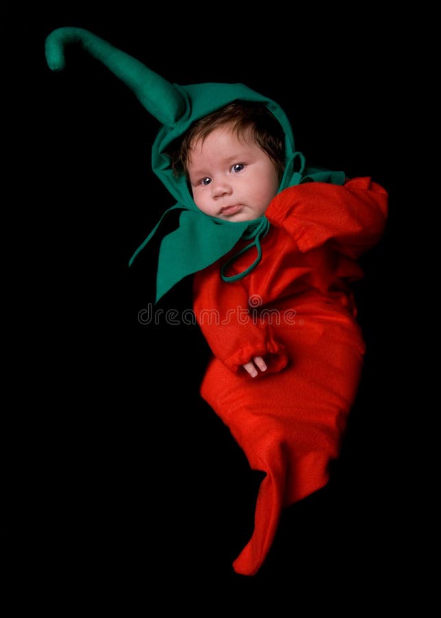 Chili Pepper Baby stock image. Image of adorable, bundled - 11519827