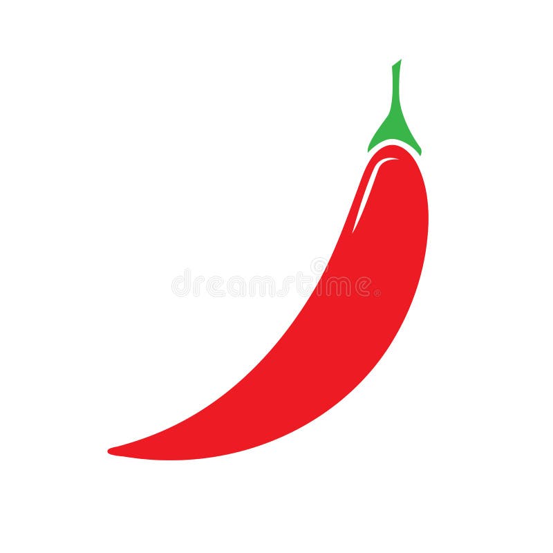 Chili Pepper Icon. Simple Flat and Solid Color Vector Illustration ...