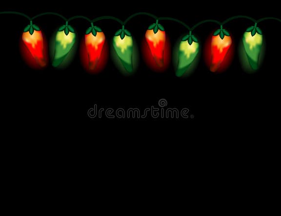 Chili Pepper Lights stock vector. Illustration of christmas - 7175314