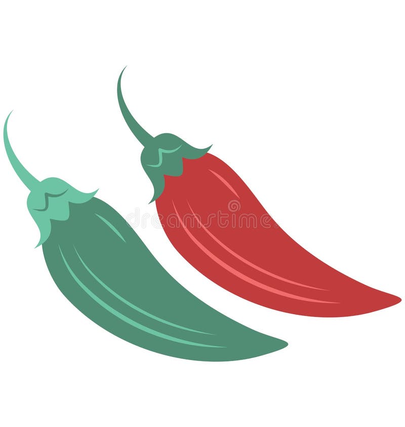Chili Pepper Line Vector Isolated Icon Customized and Editable Stock ...