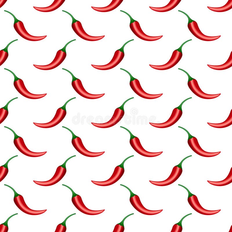 Chili pepper pattern stock vector. Illustration of chili - 360740577