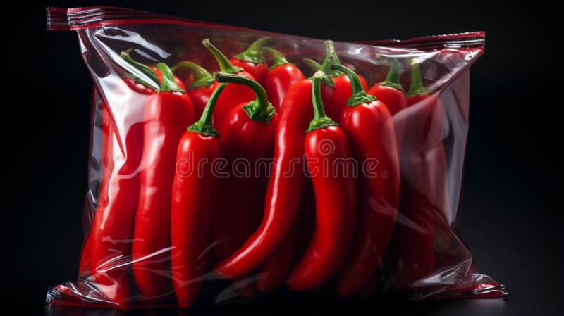 Chili Pepper Plastic Zipper Bag Red Stock Photos - Free & Royalty-Free ...