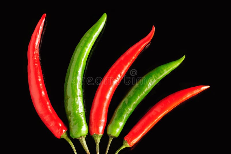 Chili pepper pods stock photo. Image of isolated, vibrant - 16987154