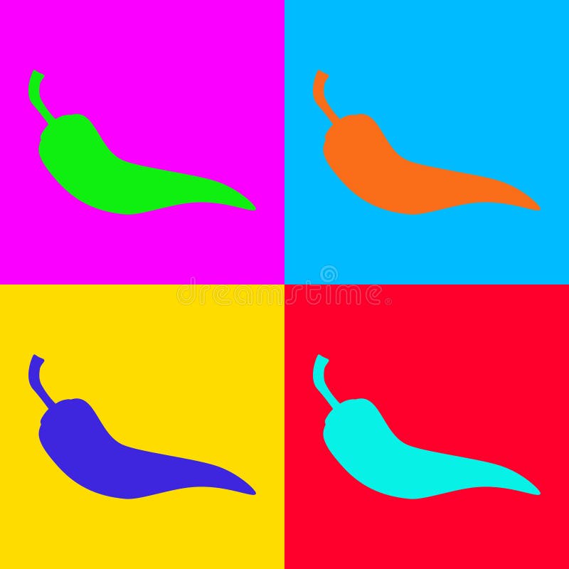 Chili Pop Art Stock Illustrations – 652 Chili Pop Art Stock ...