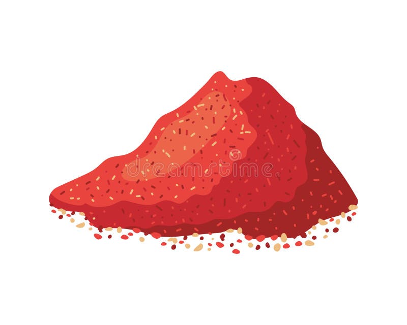 Chili pepper powder stock vector. Illustration of paprika - 293215152