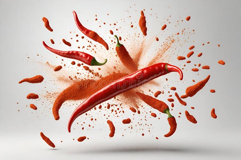 Chili Powder Explosion Stock Illustrations – 150 Chili Powder Explosion ...