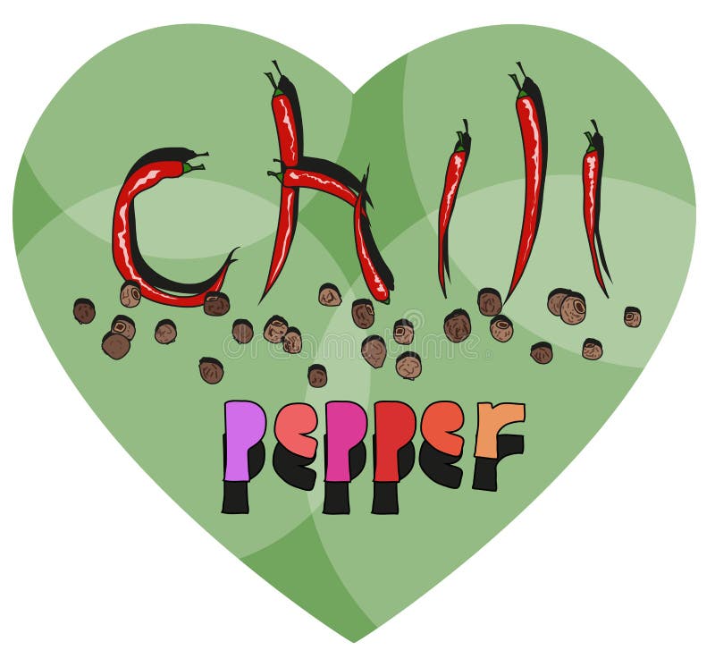 Chili pepper stock vector. Illustration of gustatory - 91821536