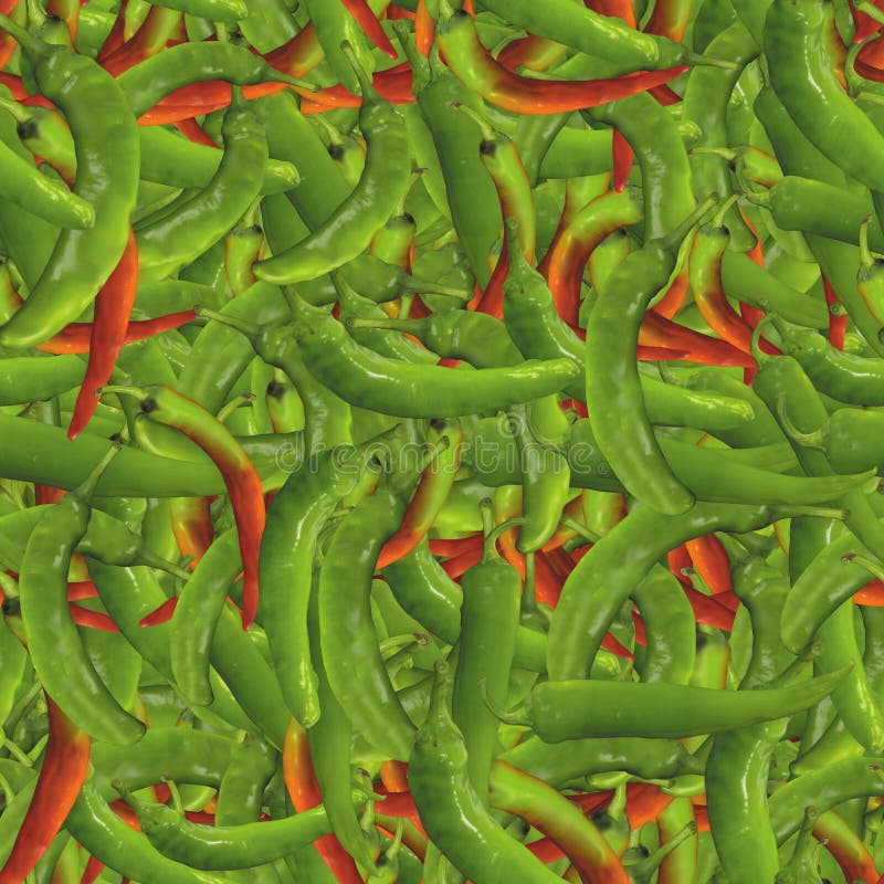 Chili Peppers Seamless Texture Tile Ilustração Stock - Ilustração de ...